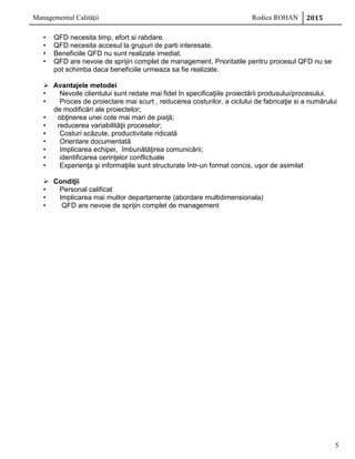 Metoda qfd | PDF