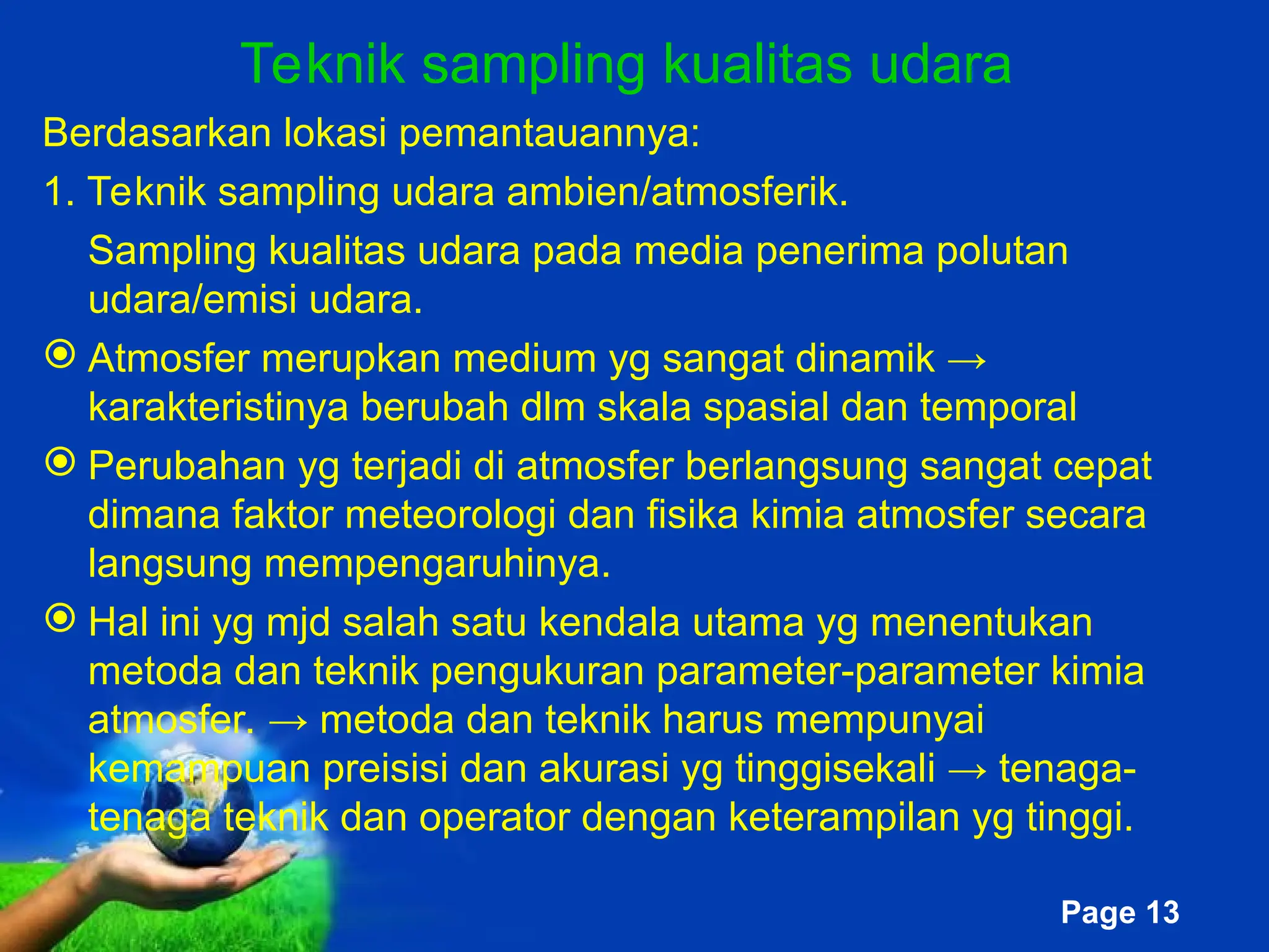 METODA DAN TEKNIK SAMPEL UDARA - sampling udara.ppt
