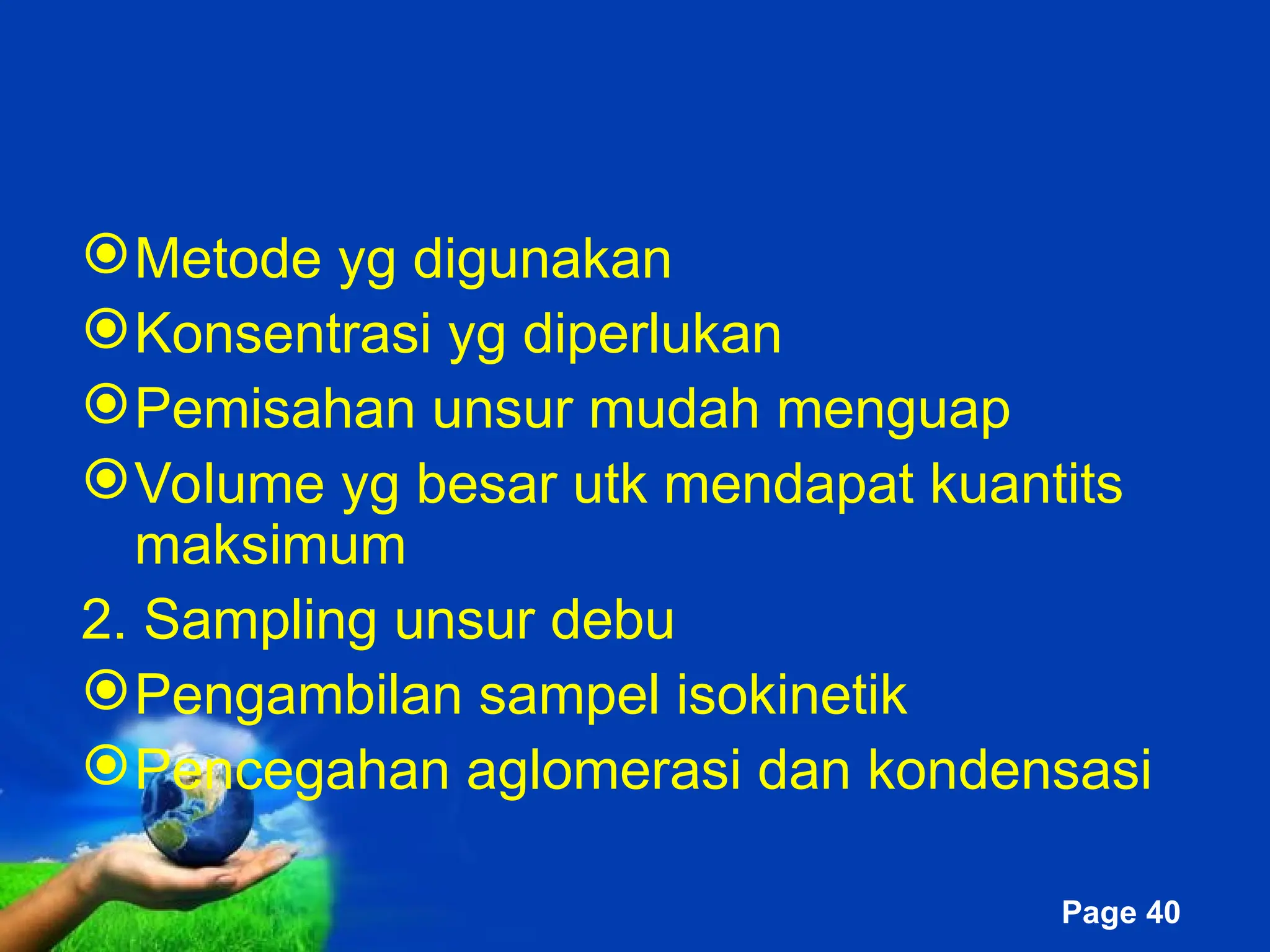 METODA DAN TEKNIK SAMPEL UDARA - sampling udara.ppt