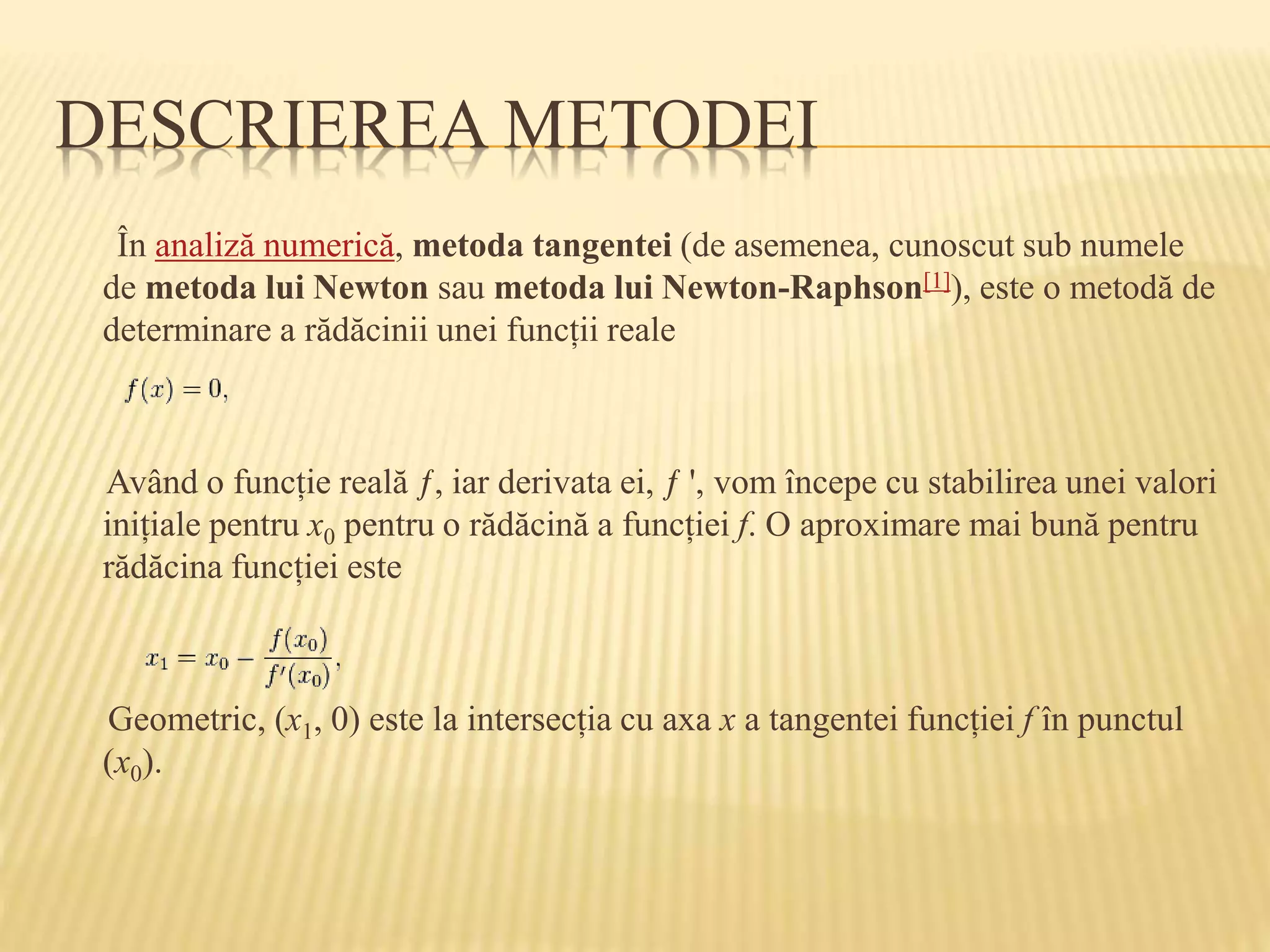 Metoda-tangentei | PPTX