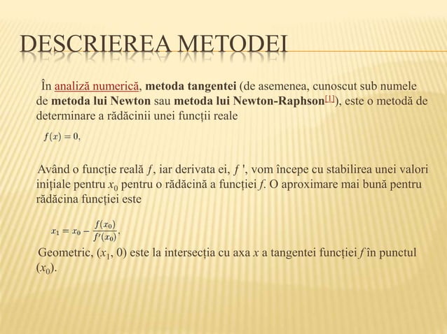 Metoda-tangentei | PPT