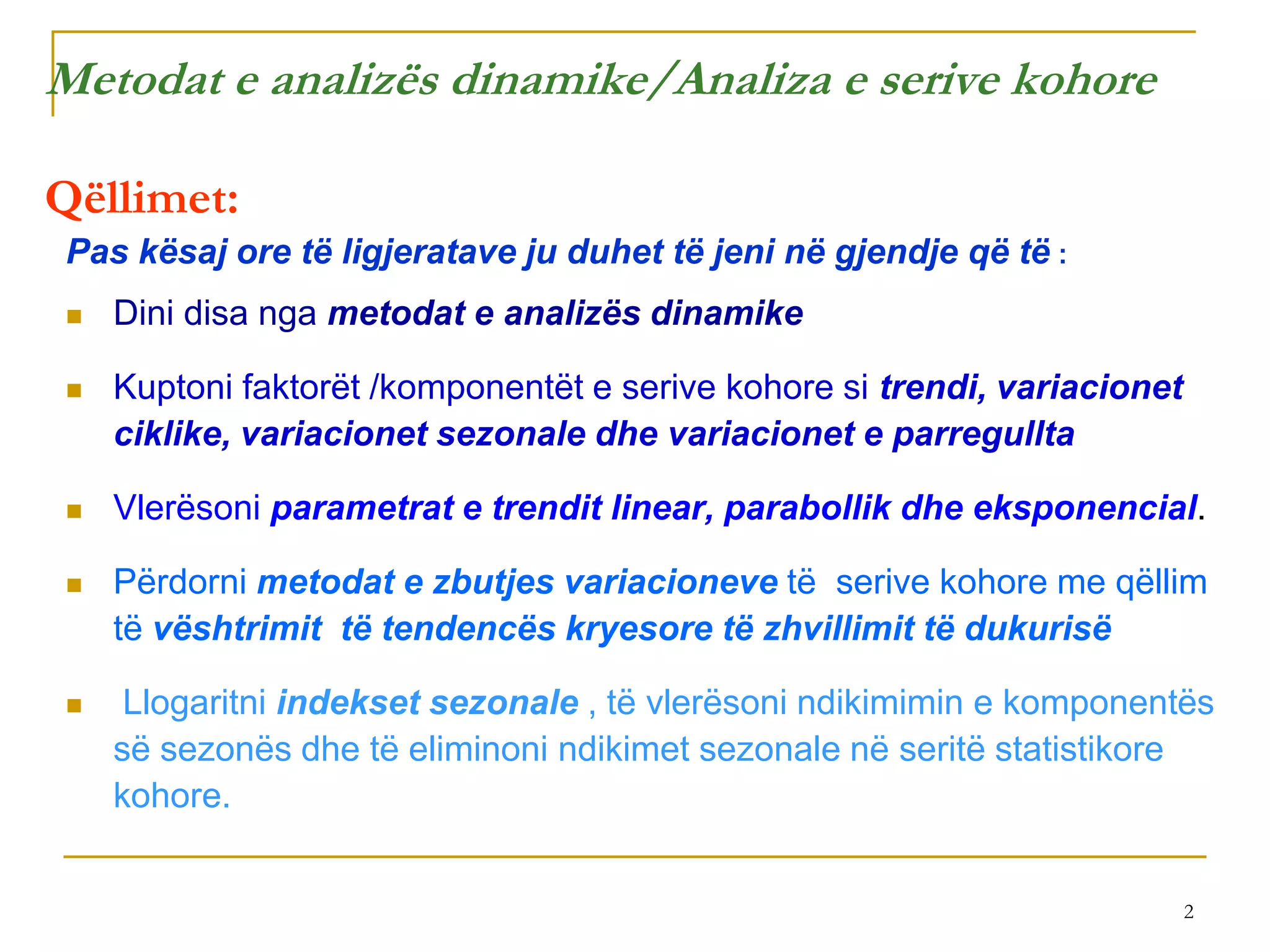 Metodat e analizës dinamike | PDF