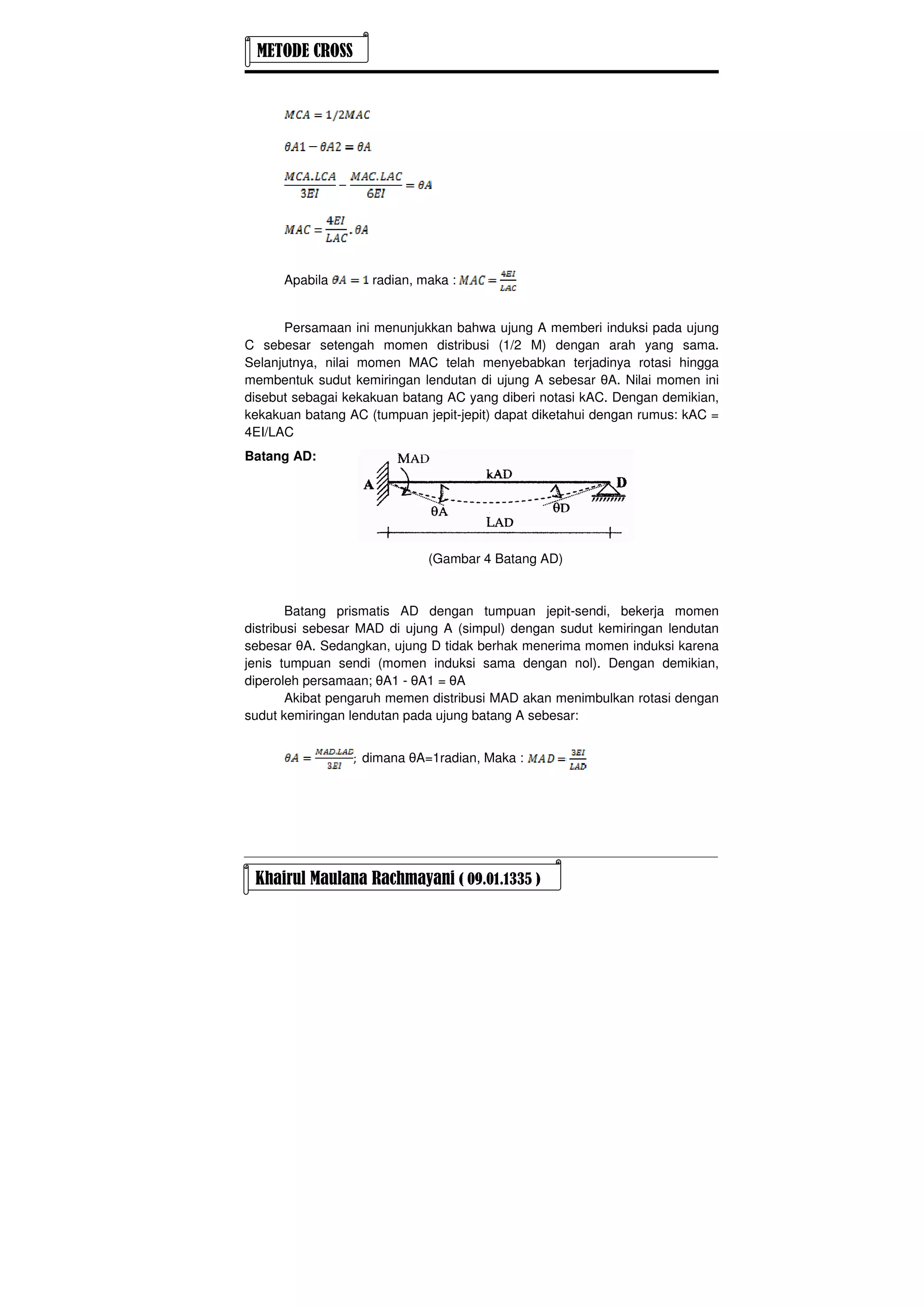 Metode cross | PDF