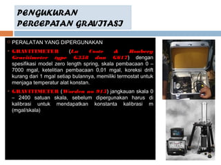 Metode gravitasi | PPT