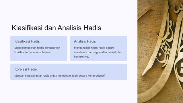 METODE HADIS TEMATIK DALAM STUDI HADIS NABI SAW | PPT