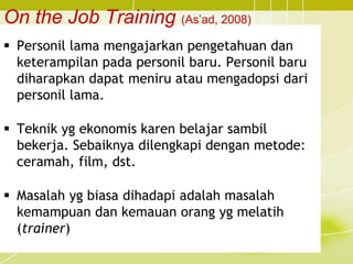 Metode-metode Pelatihan | PPTX