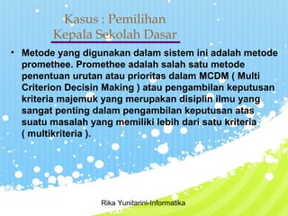 Metode promethee | PPT