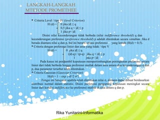 Metode promethee | PPT