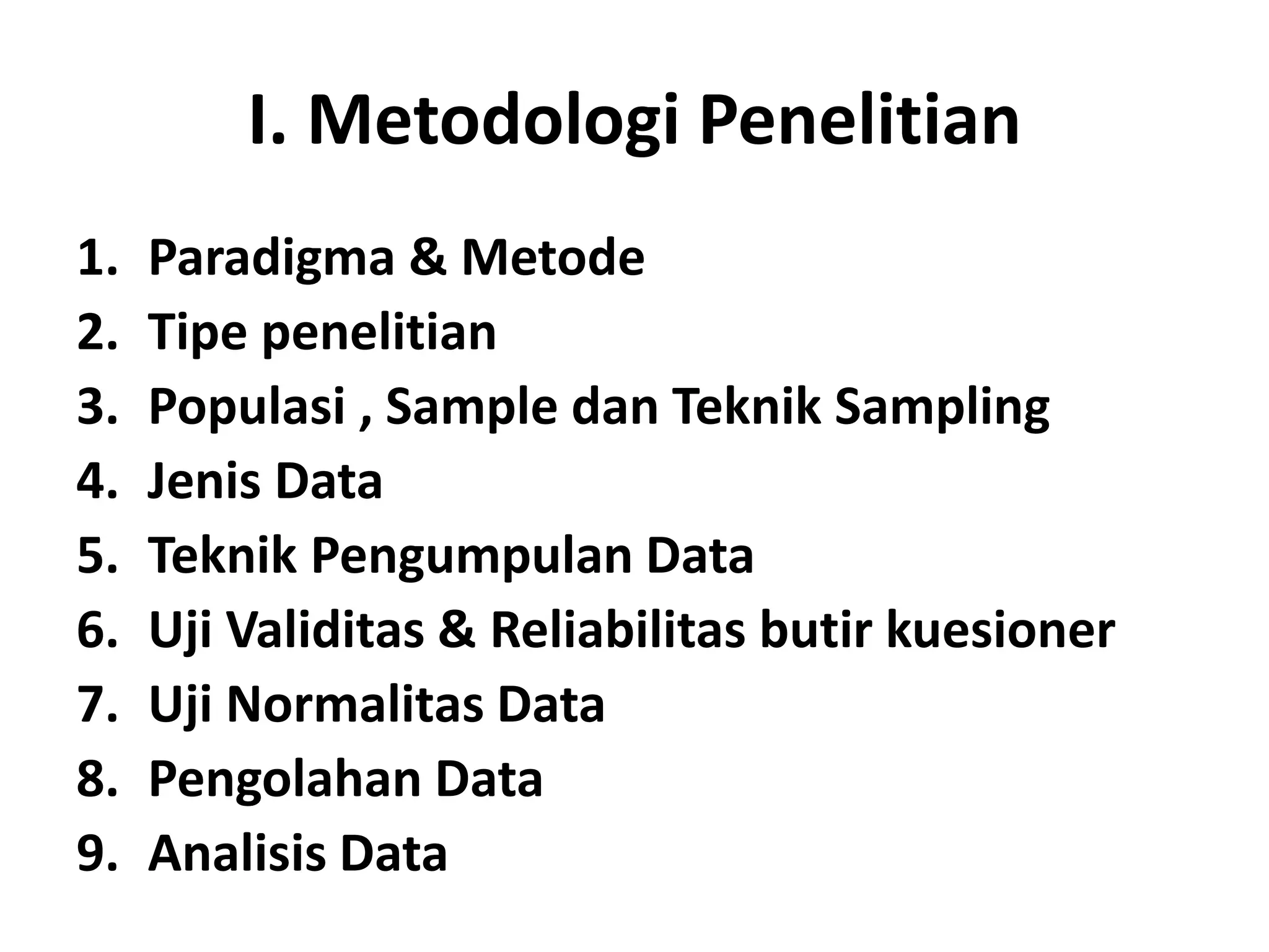CONTOH POWER POINT SIDANG SKRIPSI PENELITIAN KUANTITATIF | PPT
