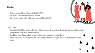 Metode abduksi dan deduksi | PPT