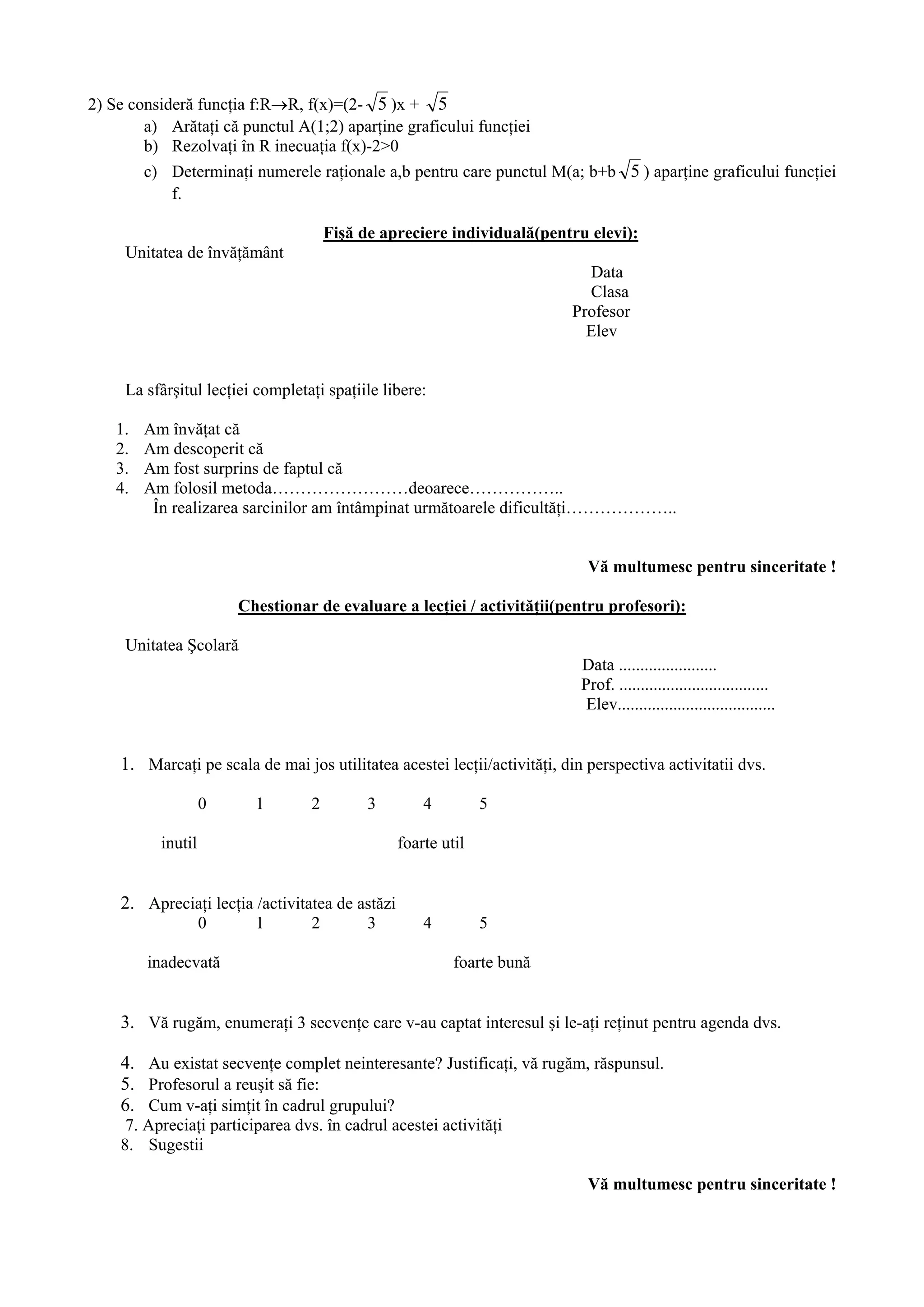 Metode active in didactica matematicii | PDF
