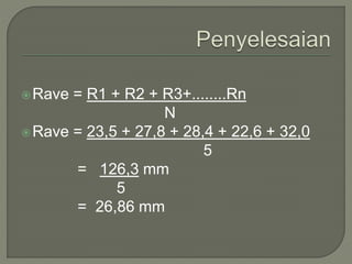 Menghitung Curah hujan rata-rata dengan Metode aljabar | PPTX