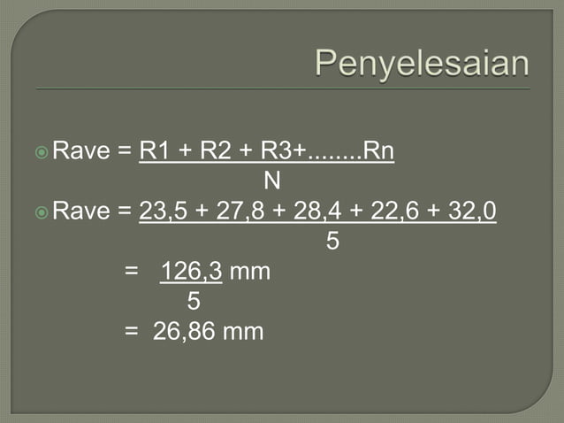 Menghitung Curah hujan rata-rata dengan Metode aljabar | PPTX