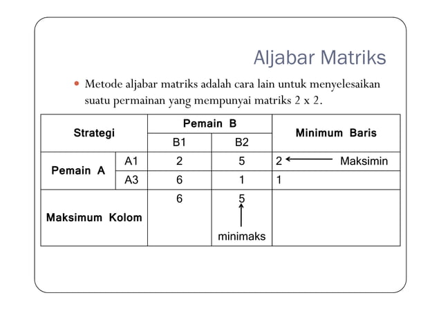 Metode aljabar matriks | PDF