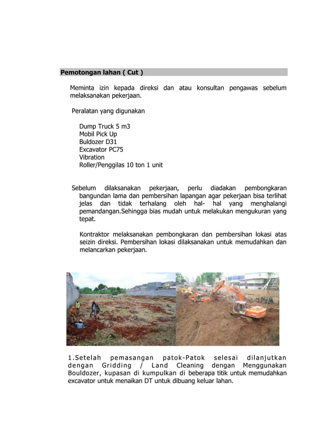 Metode bab ii b galian dan urugan | PDF