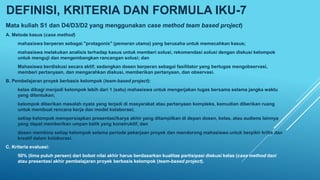Penerapan Metode Pembelajaran berbasis Case Method dan Project Based ...