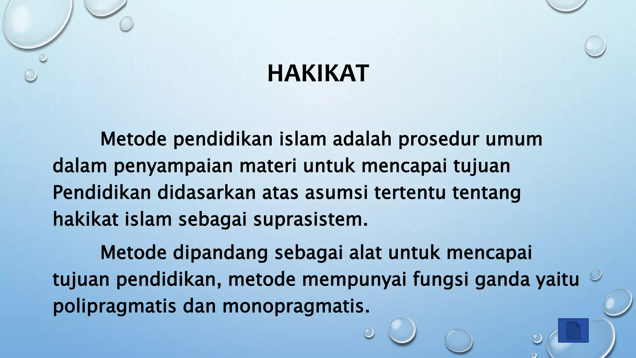 Metode dalam Pendidikan Islam | PPTX