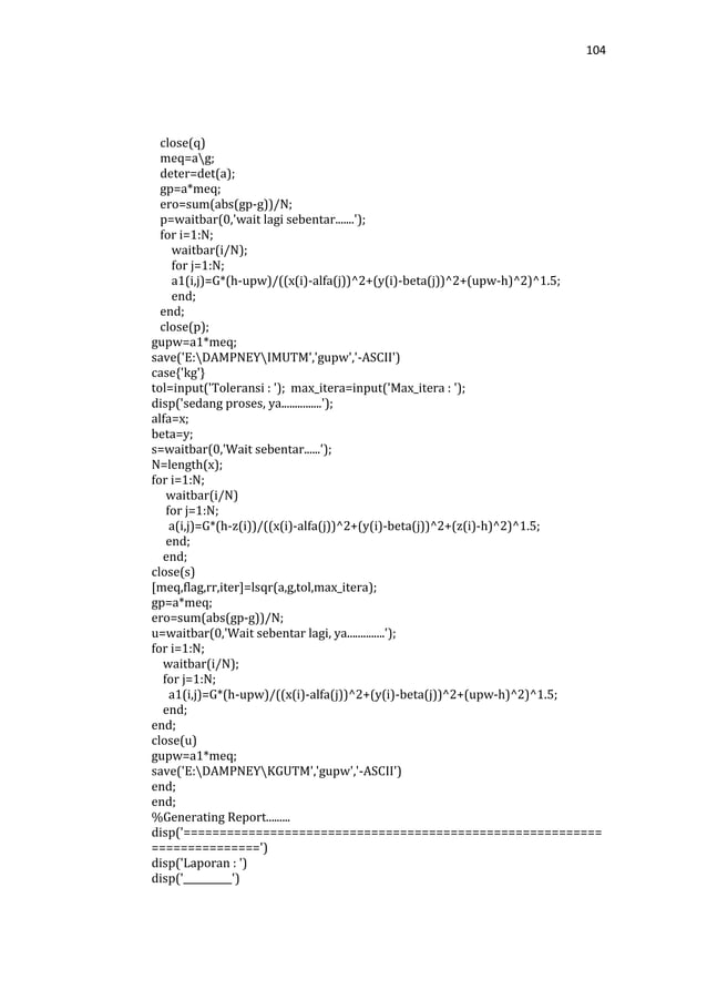 Pengolahan data Gravity | PDF