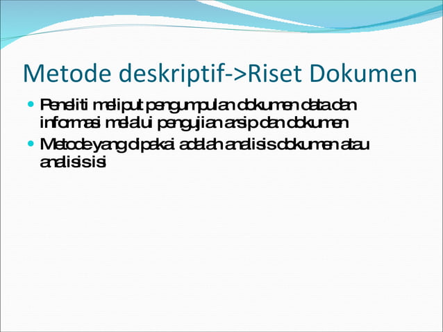 Metode Dan Desain Riset | PPT