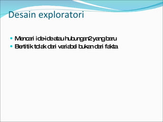 Metode Dan Desain Riset | PPT