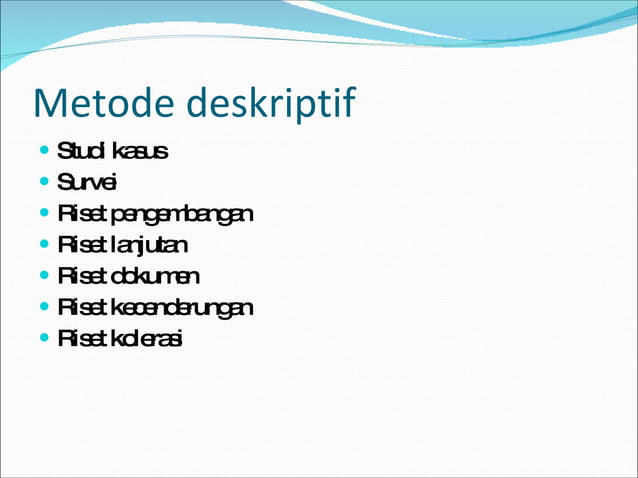 Metode Dan Desain Riset | PPT