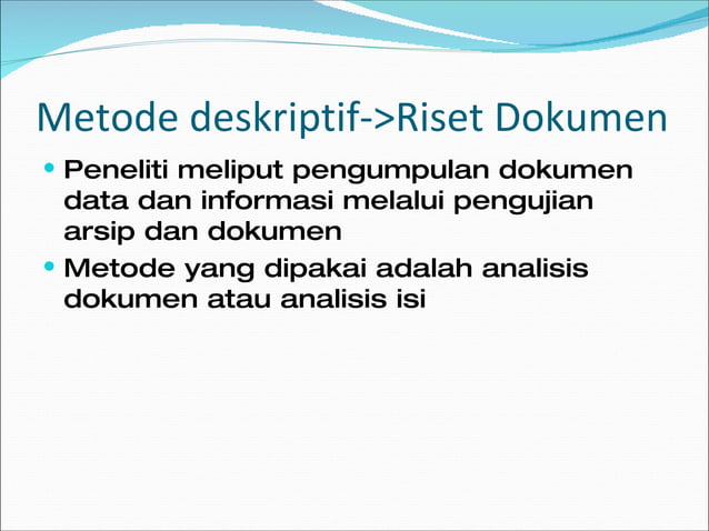Metode Dan Desain Riset | PPT