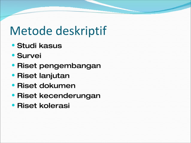 Metode Dan Desain Riset | PPT