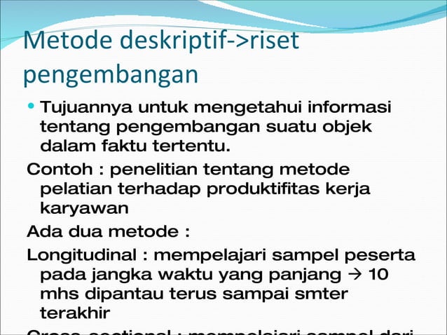Metode Dan Desain Riset | PPT