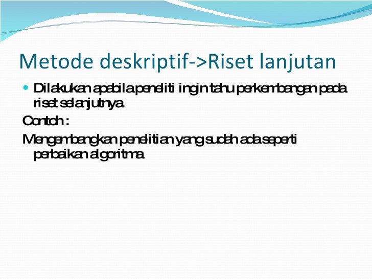 Metode Dan Desain Riset