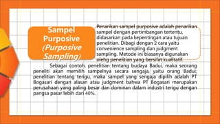 Metode dan Distribusi Sampling | PPTX