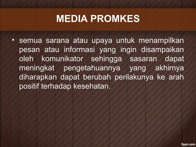 Metode dan media promkes | PPT