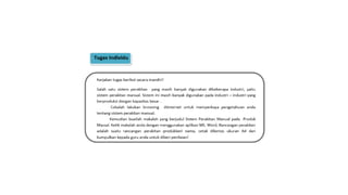 Metode dan sistem perakitan 1 | PDF