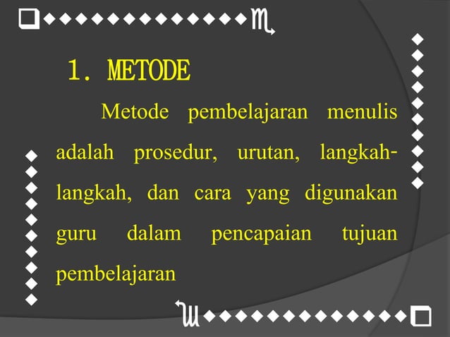 Metode dan tehnik menulis | PPT