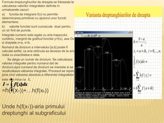Metode de calcul al integralei definite | PPTX