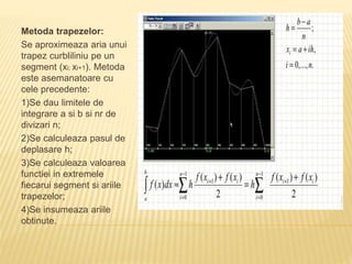 Metode de calcul al integralei definite | PPTX