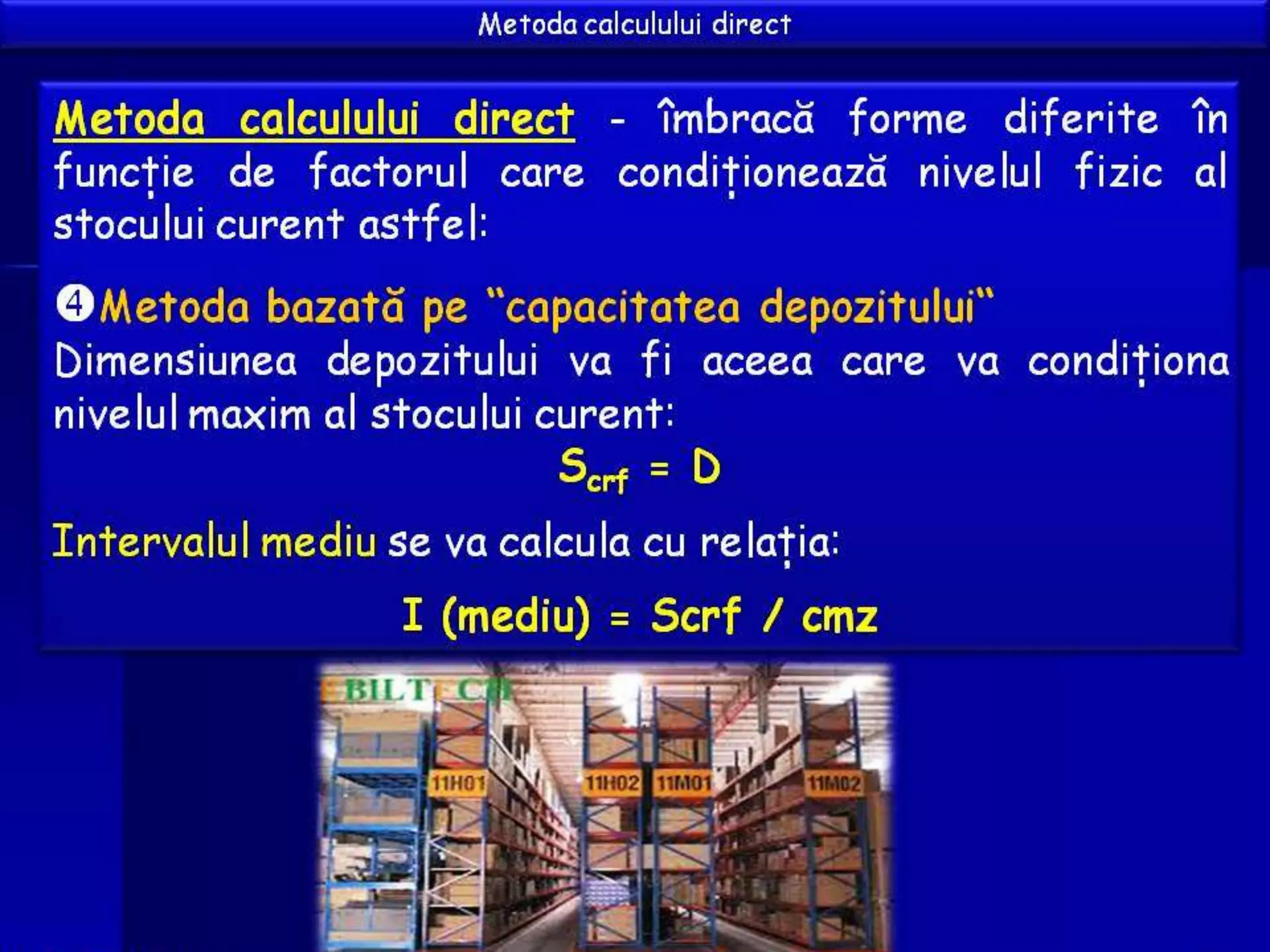 Metode de calcul a stocurilor | PPT