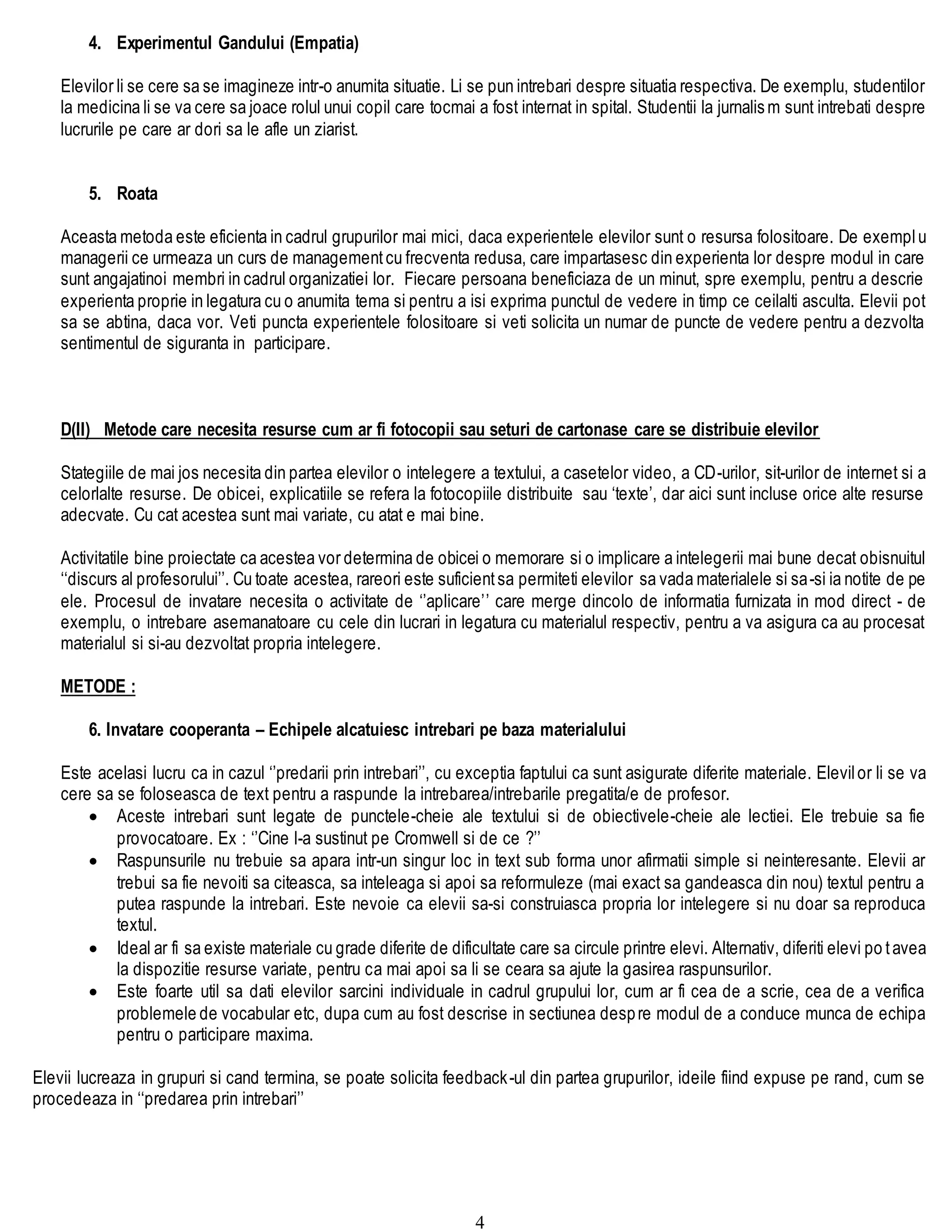 Metode de lucru cu lexicul | DOCX