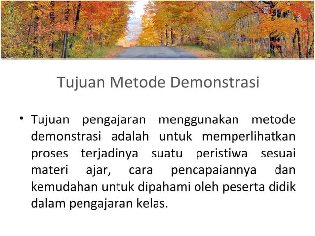 Strategi Pembelajaran : Metode Pembelajaran Demonstrasi | PPT