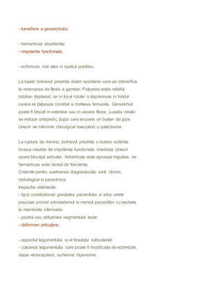 Metode de recuperare medicala bft in genunchiul operat | PDF