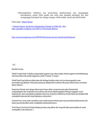 Metode diskusi | DOCX
