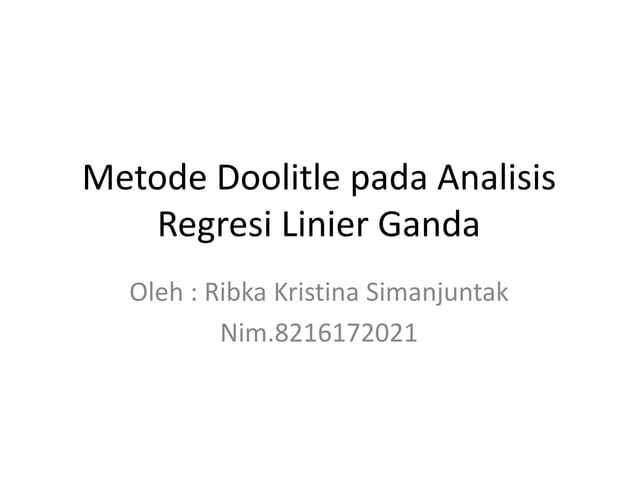 Metode Doolitle.pptx