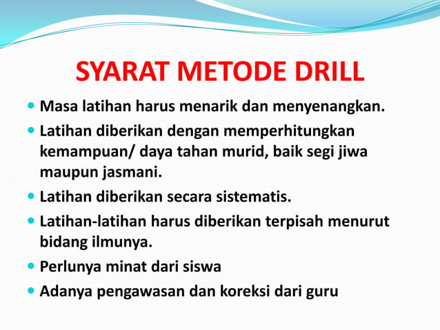Metode Drill | PPTX