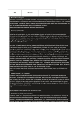 Metode eksplorasi dengan gravitasi | DOCX