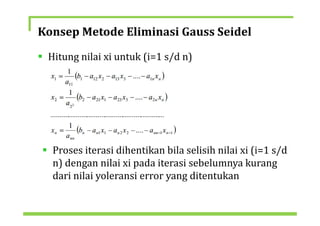 Metode Eliminasi Gauss Seidel+Studi Kasus.pdf
