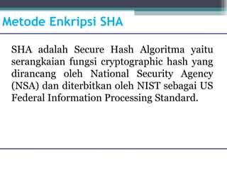 Metode enkripsi | PPT