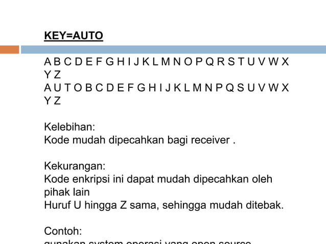 Metode enkripsi caesar cipher