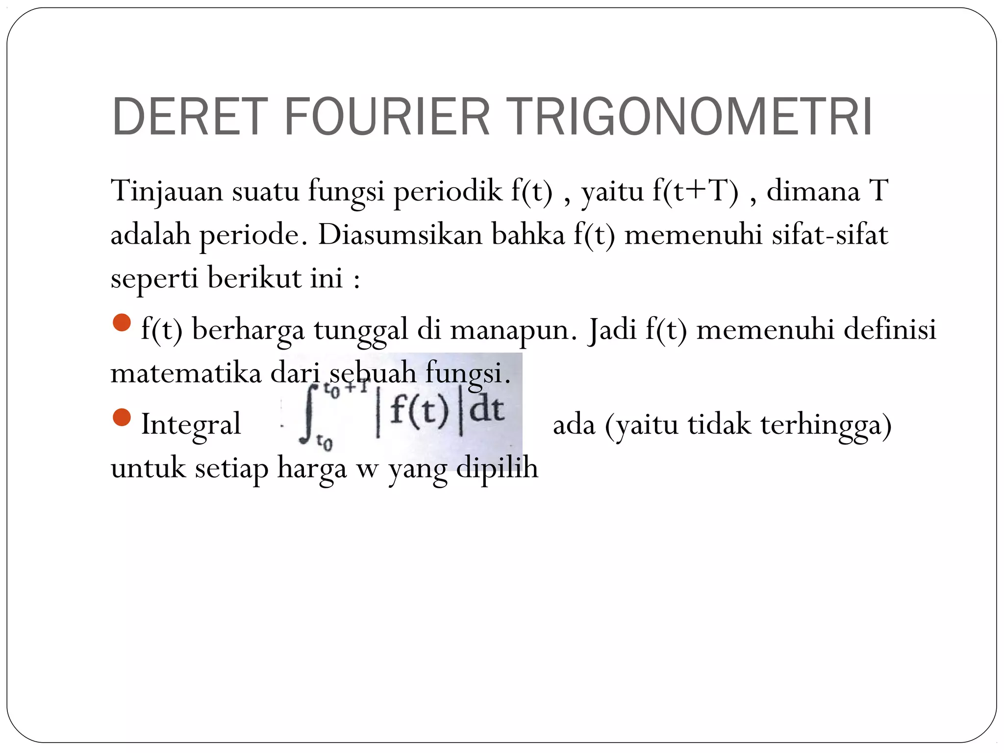 Metode fourier | PPT