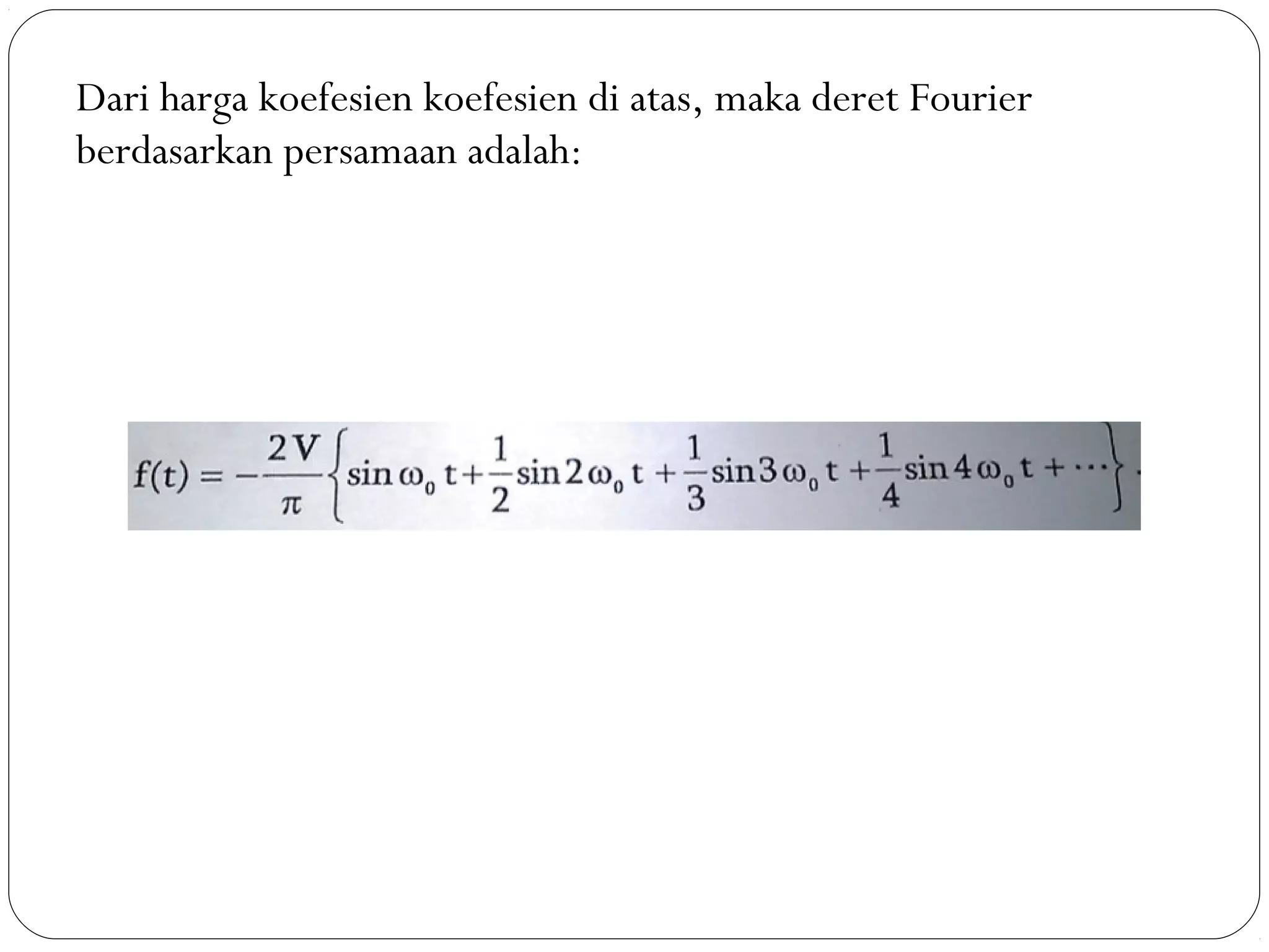 Metode fourier | PPT