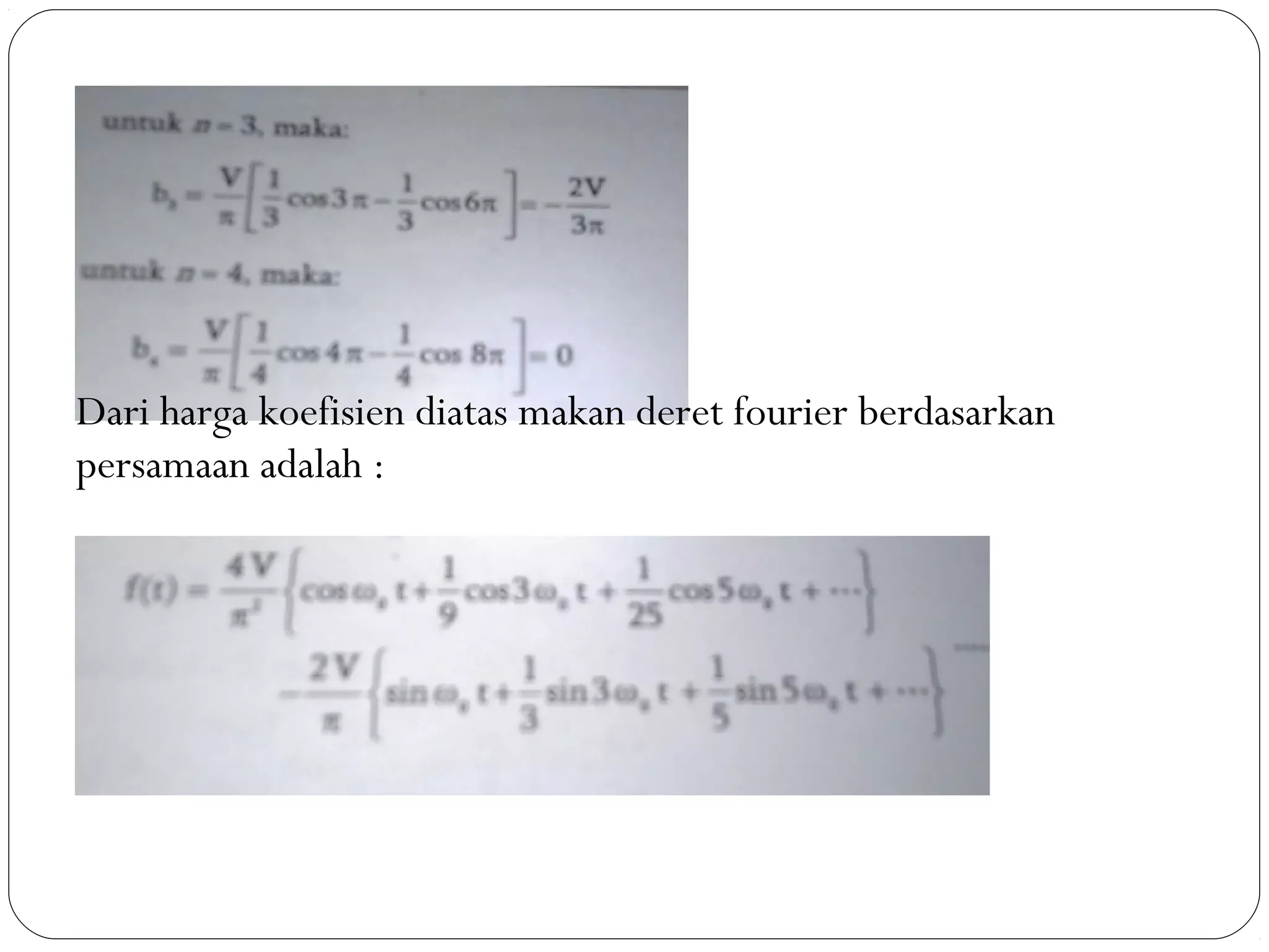 Metode fourier | PPT