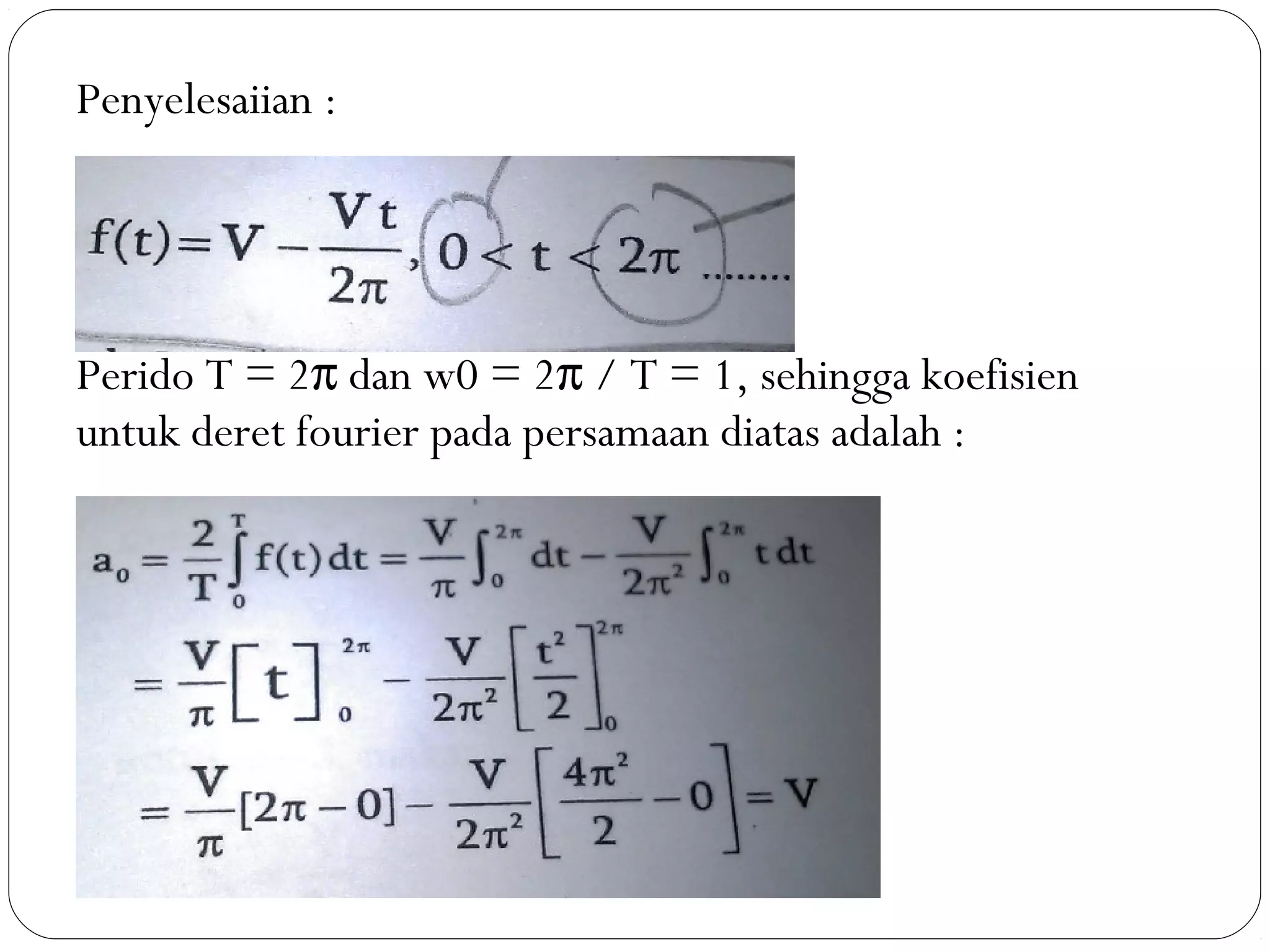 Metode fourier | PPT